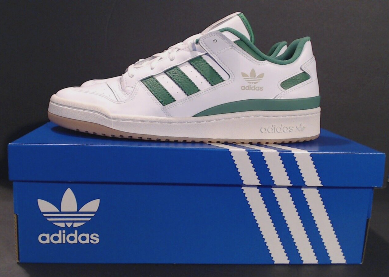 Size 14 - adidas Forum CL Low White Green for sale online | eBay