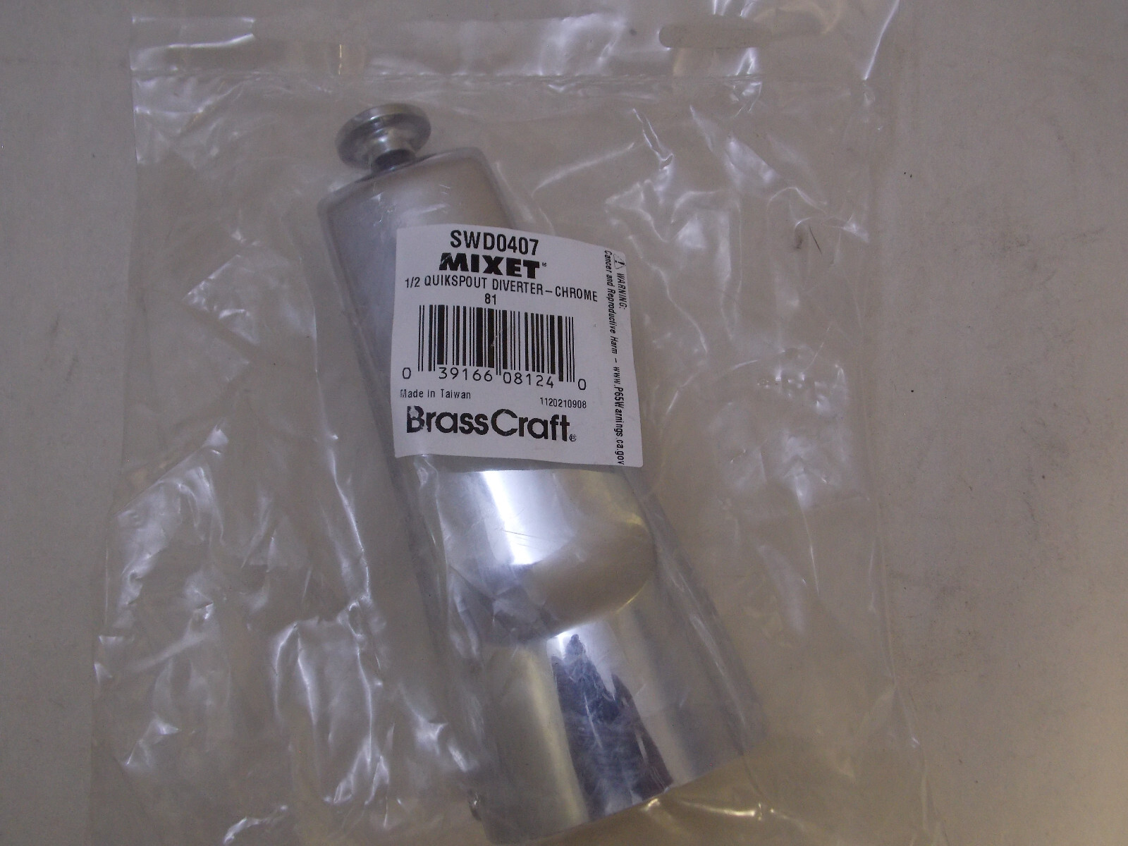 BrassCraft SWD0407 Mixet Diverter Tub Spout 6-1/2 In. Slip-on Chrome for sale online | eBay