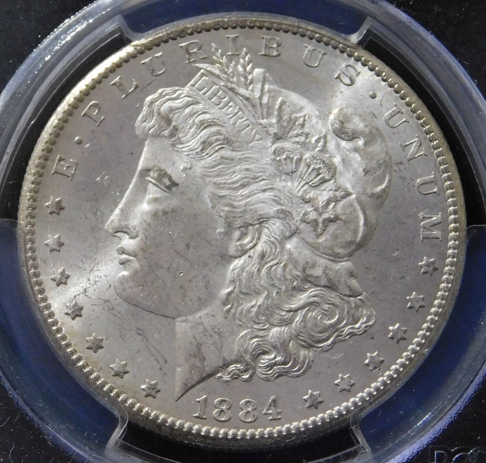 1884-CC Morgan Silver Dollar PCGS MS63 Certification # 7152.63/28038474 ...