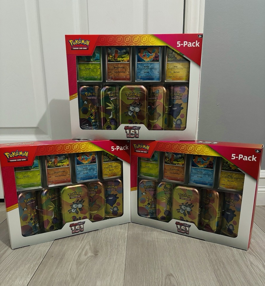 Pokemon SCARLET & VIOLET 151 Box - Costco Mini Tins Bundle | eBay
