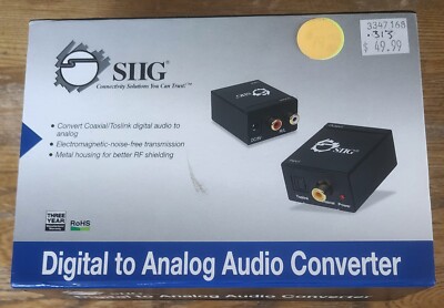 SIIG Digital to Analog Audio Converter CE-CV0011-S1 | eBay