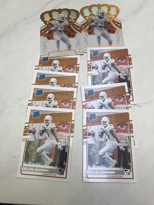 (9( 2020 Panini Collin Johnson Rated Rookie And Crown | eBay