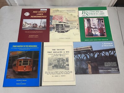 Lot of 6 Softcover Trolley & Streetcar Books | eBay