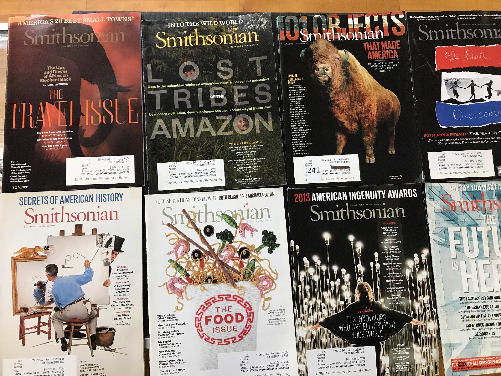 Lot 12 Smithsonian Magazines Back Issues Thomas Jefferson Future Lost ...