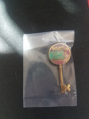 WMC 20 Anniversary Lapel Pin 1972-1992 RARE NEW! | eBay