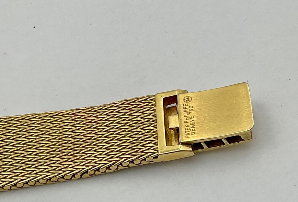 Patek Philippe 3870 18K Yellow Gold Diamond Watch Vintage 1982 Box ...