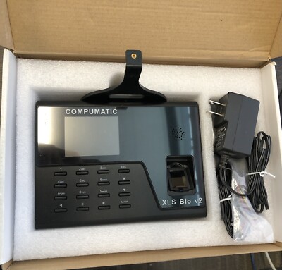 NEW Compumatic XLS Bio V2 Biometric Fingerprint Time Clock System ...