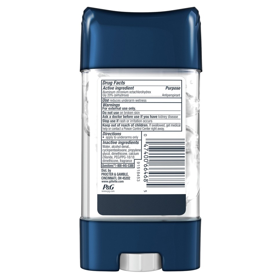Gillette Ultimate Protection 6-in-1 Antiperspirant Deodorant, 3.8 oz, 5 ...