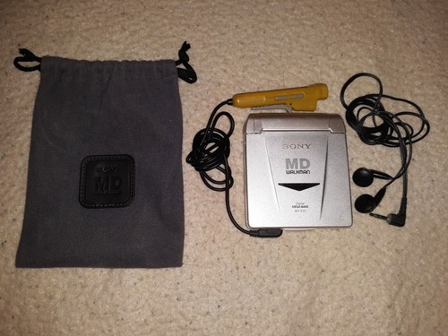 Sony Portable Minidisc Player Walkman MZ-E33 w/ remote RM-MZE33 Tested ...