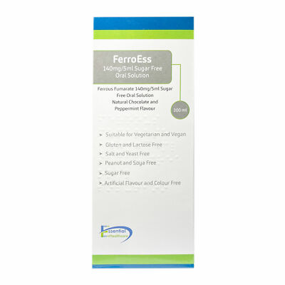 FerroEss 140mg/5ml Sugar Free Iron Oral Solution - 300ml - RM24 | eBay UK