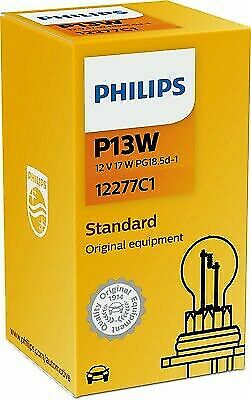 PHILIPS P13W Bulb Standard Halogen DRL Light 12V 13W PG18.5d-1 12277C1 ...