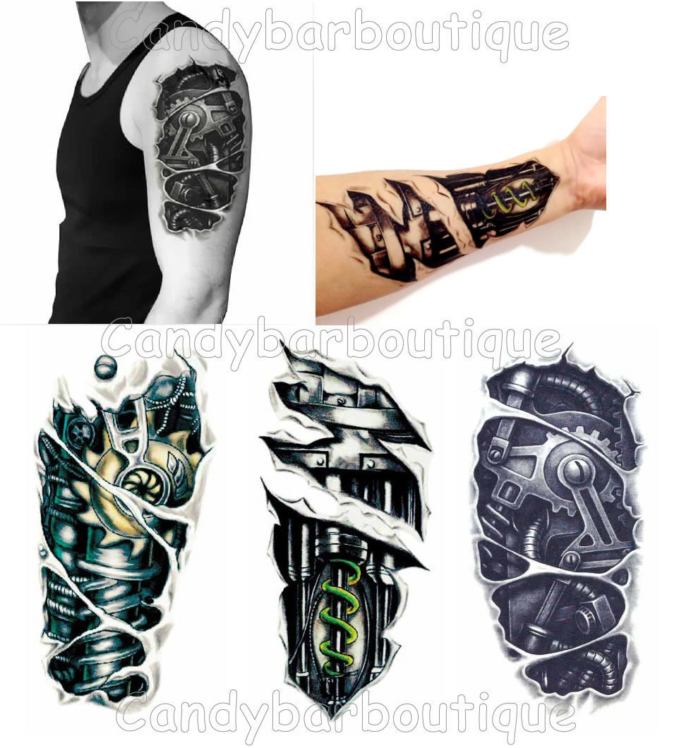 Mechanical Robotic Tattoos Robot Machine Gear Tattoo