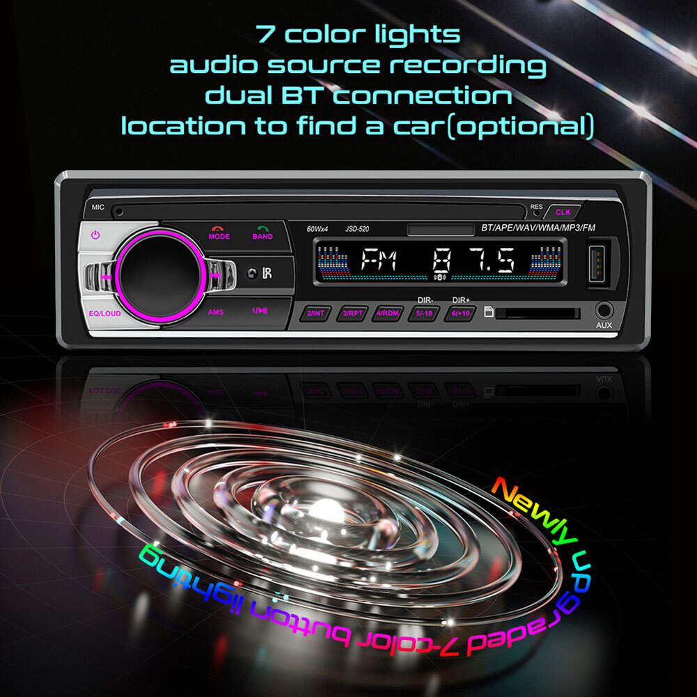 Portable Car Bluetooth-compatible Player USB 2.0 Car FM Radio Player ...