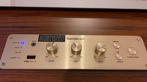 Sandstrom SCBTS17 80 W Bluetooth Speaker - Wood for sale online | eBay UK