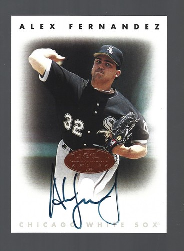 Alex Fernandez AUTOGRAPH Chicago White Sox 1996 Leaf Signature Series ...