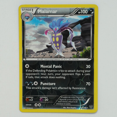 Malamar 77/146 Reverse Holo Rare XY Pokemon Card | eBay