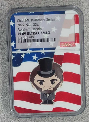 2022 Niue Chibi Rushmore Series Abraham Lincoln Proof Silver Coin NGC ...
