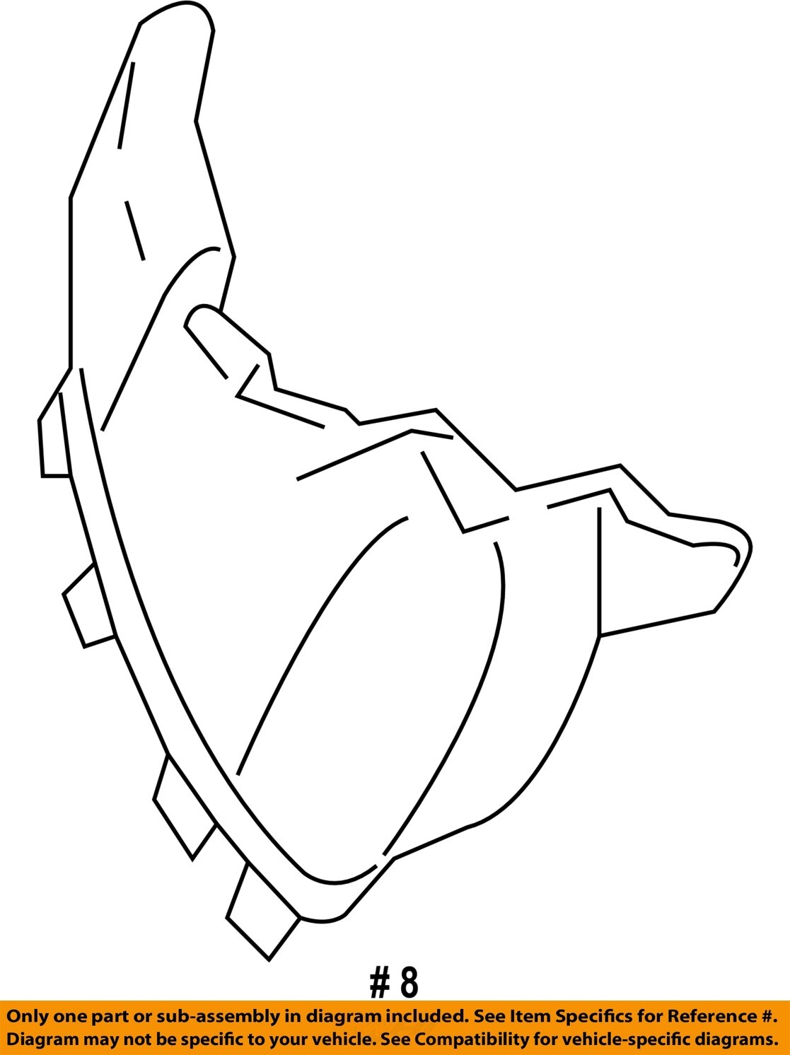 Chevrolet GM OEM Sonic Front Bumper Grille Grill-Closing Plate Right ...