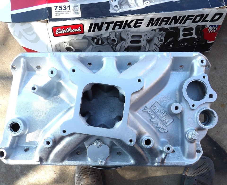 1970-up AMC Jeep AMX Javelin V8 304-401 Torker Intake Manifold NICE ...