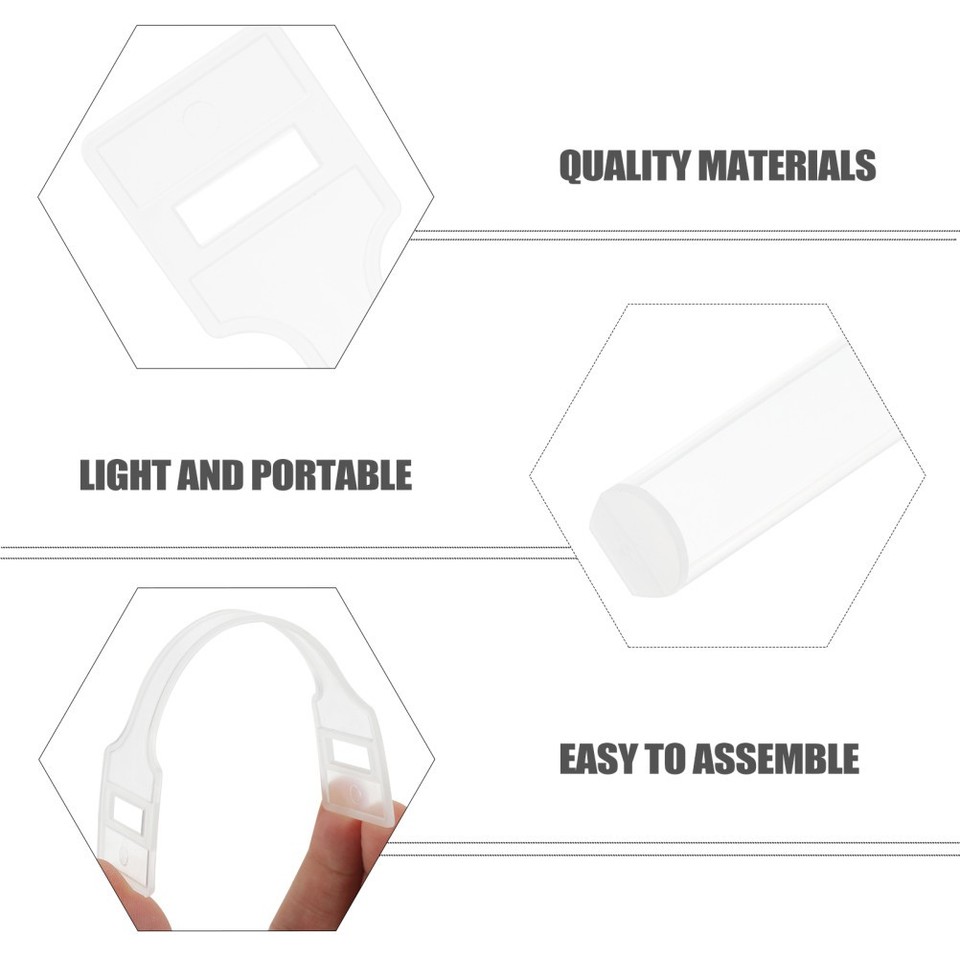 100 Set DIY Carton Handle Plastic Grab Handle Box Handle for Packaging ...