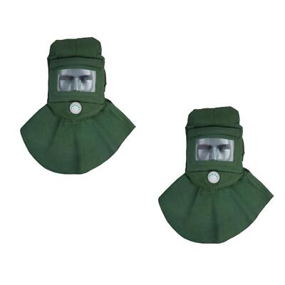 Sandblasting Hood Cloak Safety Professional with Face Shield Mask ...