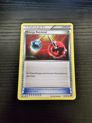 Energy Retrieval - Black & White: Base Set (92/114) - HP - Uncommon ...