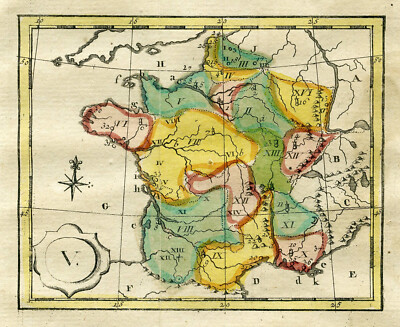 Pre-1900 - Map France Region