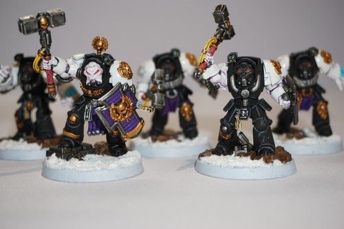 Warhammer 40k Space Marine Raven Guard Terminators x 5 | eBay