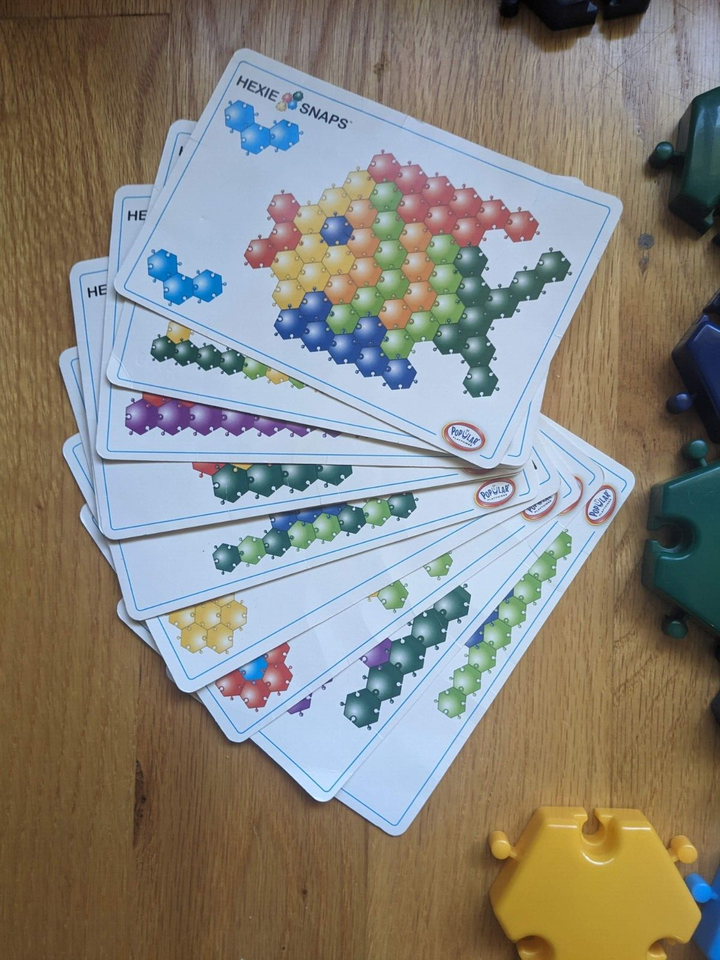 Hexie Snaps Popular Playthings Building Learning 96 Piece Construction ...