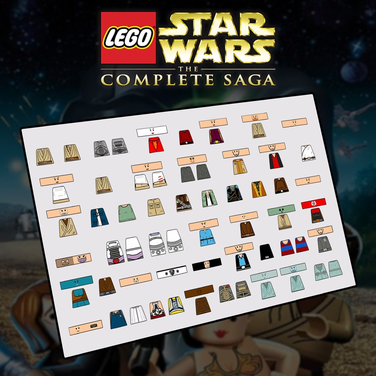 Lego Minifigure Decal Template