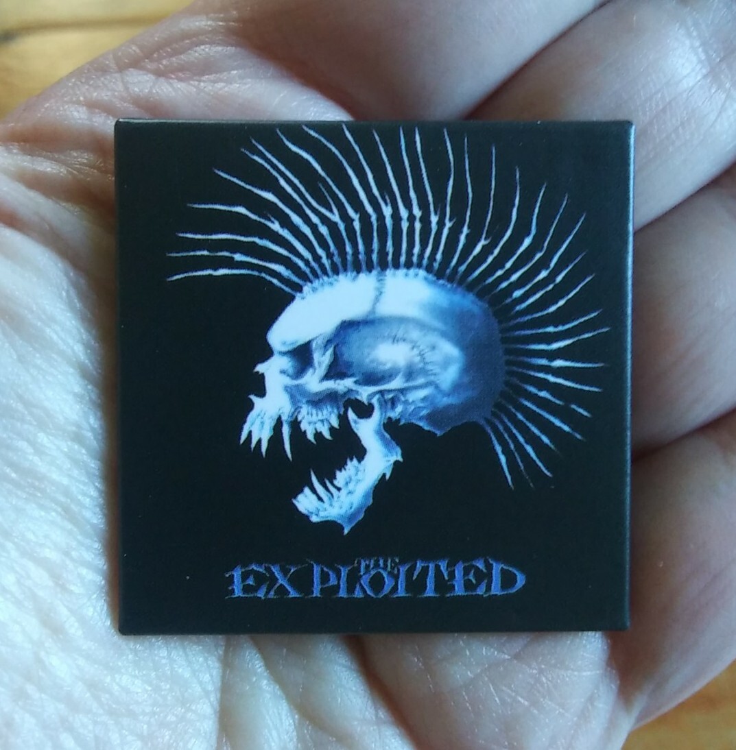 Vintage 90s ~ THE EXPLOITED LOGO ~ RARE PUNK Band Music Pin Button ...