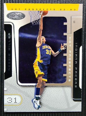 REGGIE MILLER 2002-03 Hoops Hot Prospects Basketball Card #10 Indiana ...