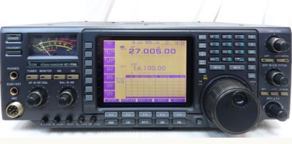 MARS MOD ICOM IC-756 HF 50MHz All Mode Transceiver 100W Good Cond. | eBay