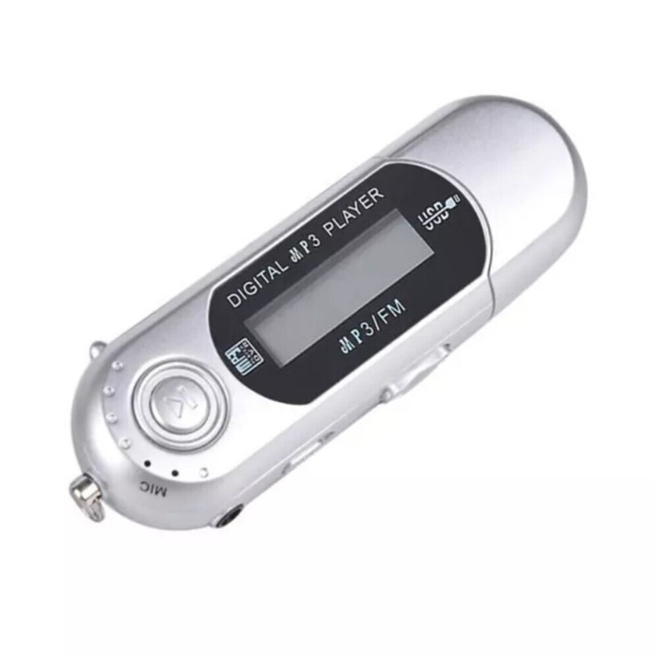 USB digital MP3 music player with LCD screen, 8GB storage and FM Radio ...