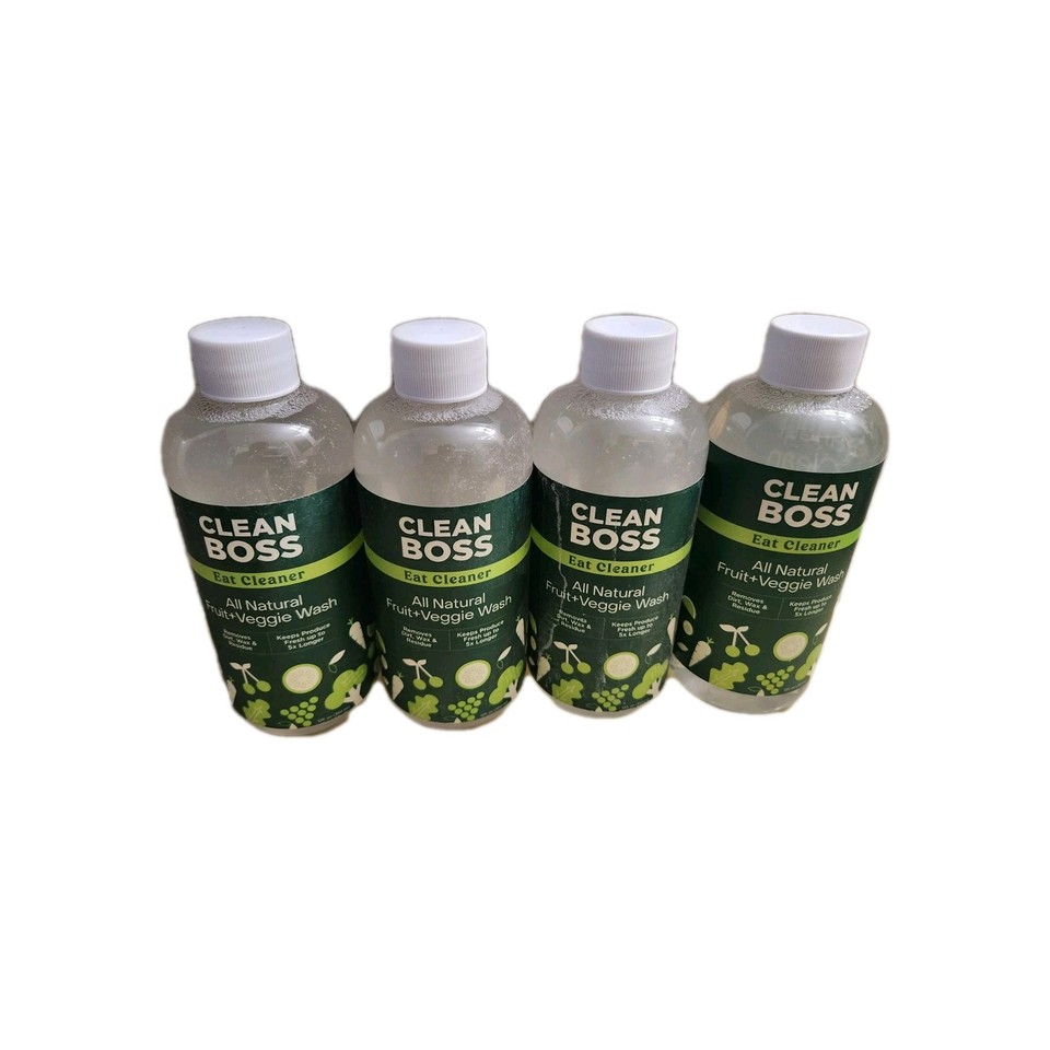 JOY Clean Boss Eat Cleaner Fruit & Veggie Natural Wash & Preserver-4 pc ...