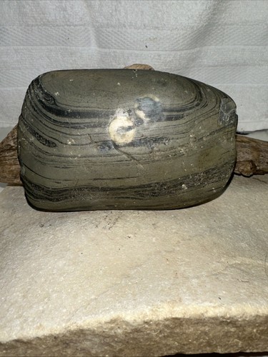 Banded Slate Stone Celt Tool Knife Point Arrowhead Native American ...