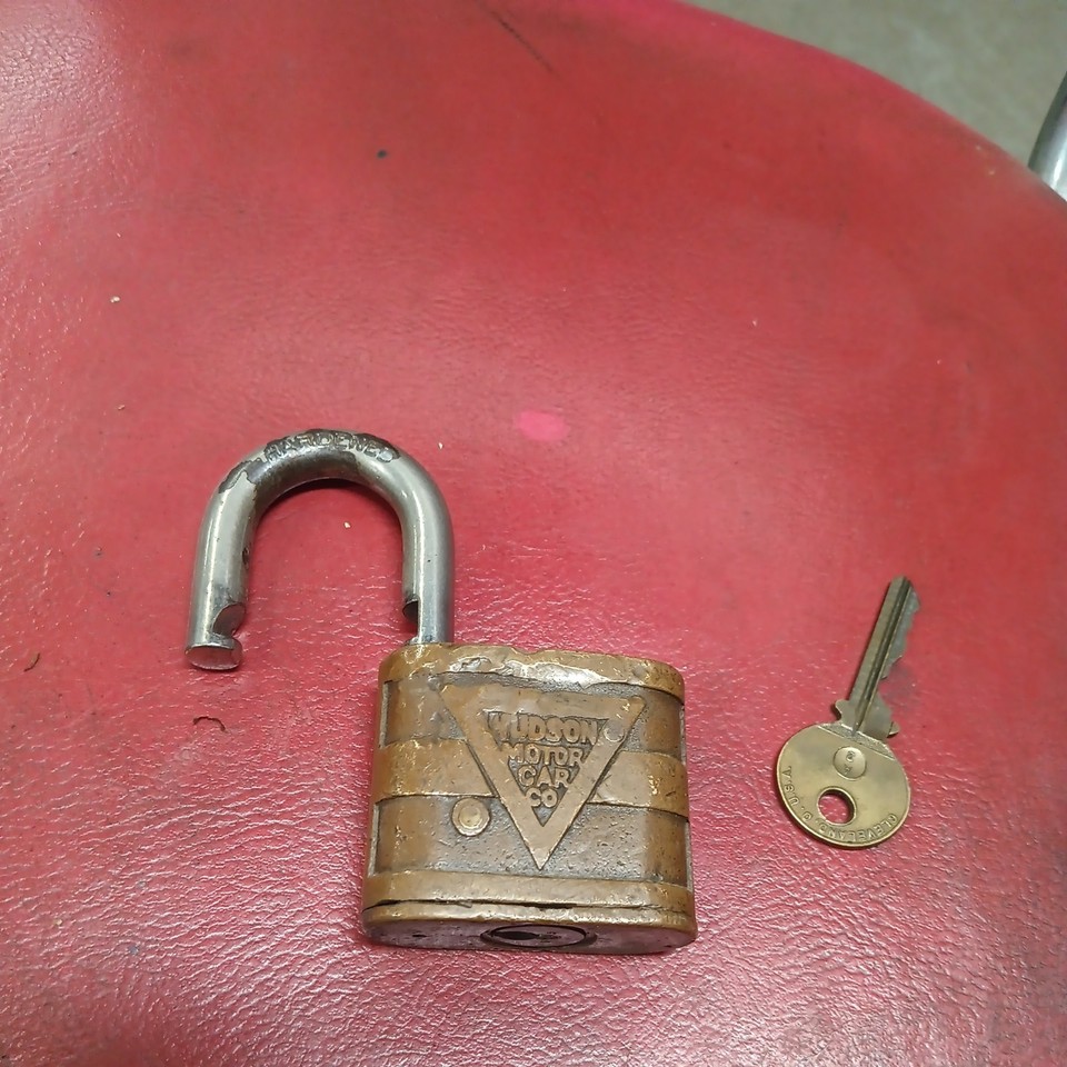 Obsolete Brass Hudson Motor Car Company Lock No Openers Yale & Towne ...