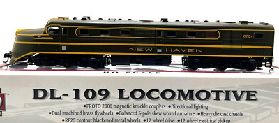 HO LIFE LIKE PROTO 1000 30574 DL-109 LOCOMOTIVE NEW HAVEN NH # 0704 | eBay