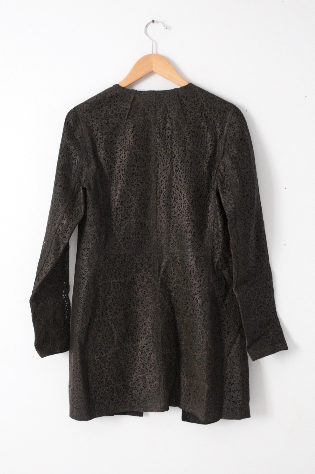 Elaine Kim Leather Jacket Cut Out Fine Leather Coat s… - Gem