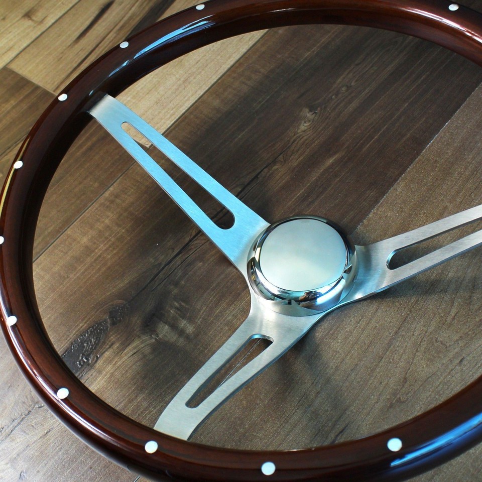 1967 Chevrolet C2 Corvette Wood Aluminum Steering Wheel w/ Installation ...