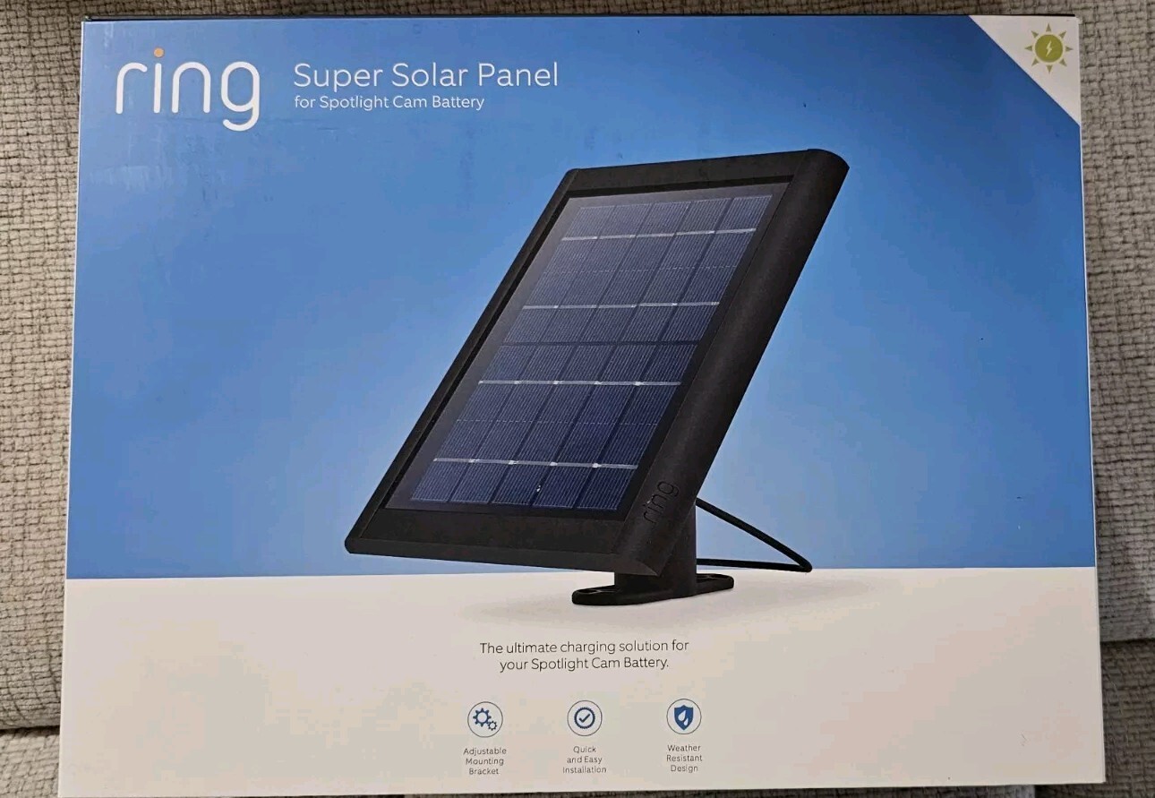 5W 5V Ring Super Solar Panel for Ring Spotlight Cam Battery Camera | eBay