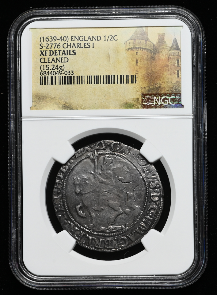 ENGLAND. Charles I, 1625-1642. Hammered Silver Halfcrown, S-2776, NGC ...