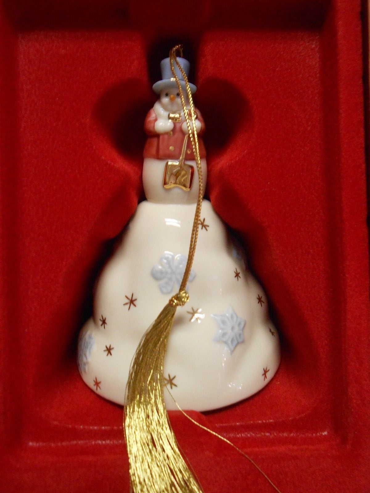 Lenox Snowman on Hill Bell Ornament with Original Box | eBay