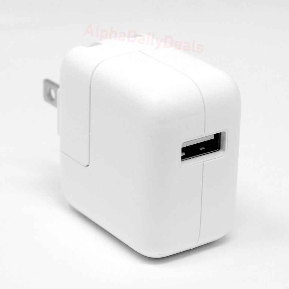 Genuine OEM Apple 10W USB Power Adapter Wall Charger A1357 iPad 2 3 4 ...