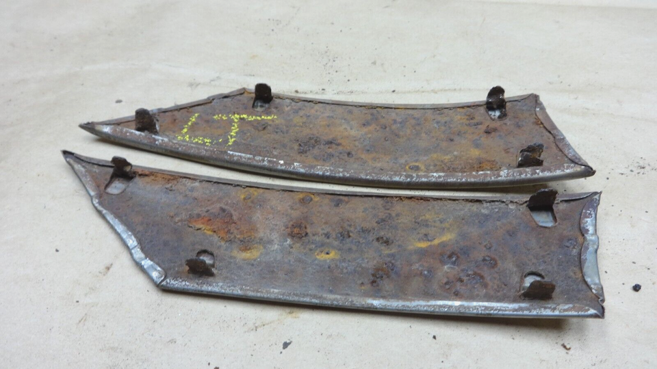 1940 Chevy Hood Front Side Trim Moldings Original GM Pair Whiskers ...
