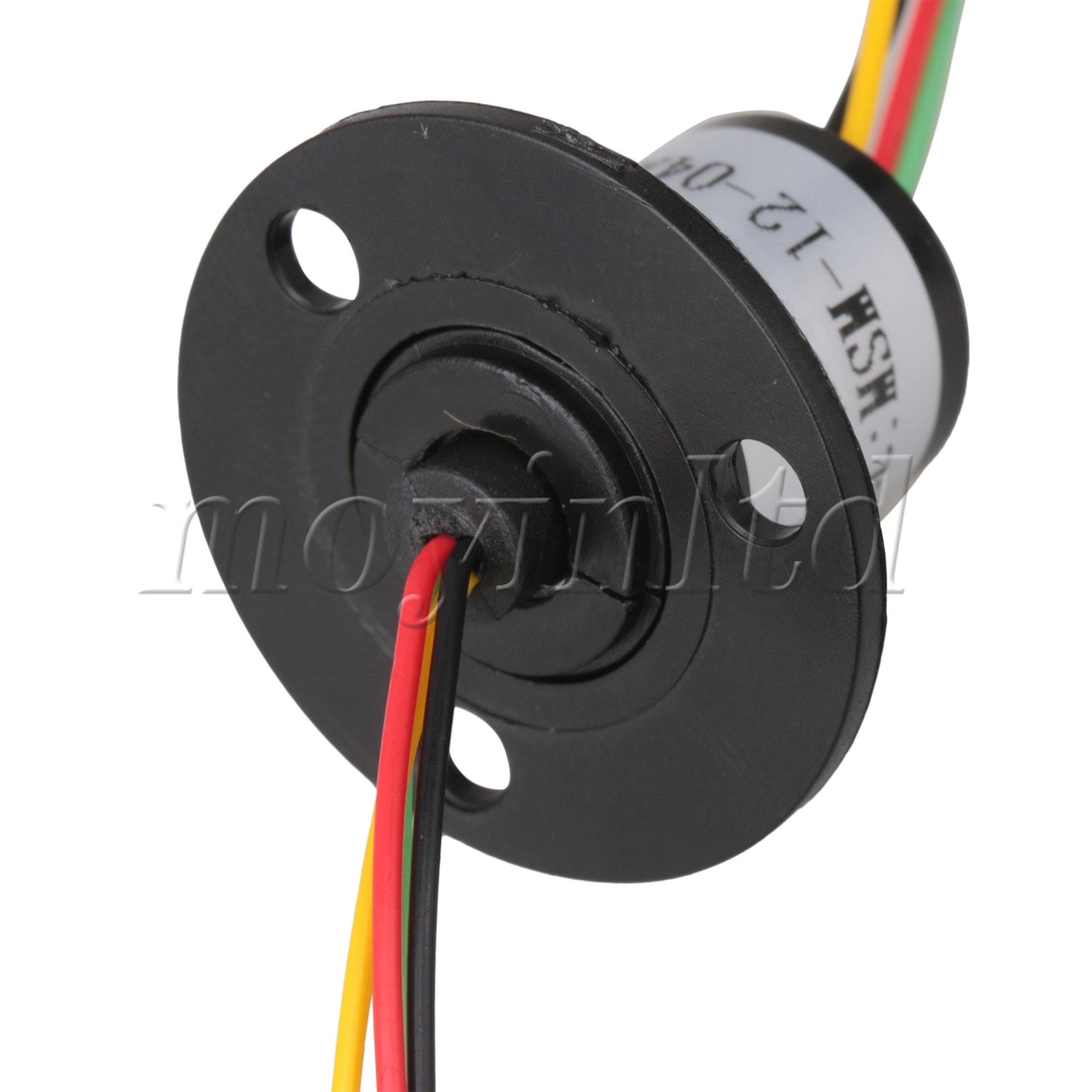 240V 12.5mm Metal 4 way 2A Cap Shape Conductive Slip Ring Black | eBay ...