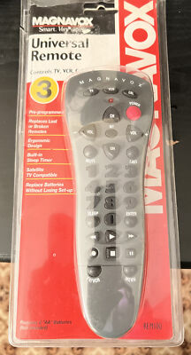 Magnavox Universal Remote REM100! Note: Open Package Remote Control Is ...