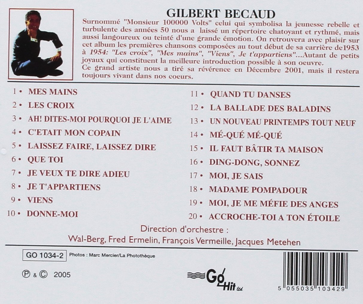 Gilbert Becaud Mes Mains (CD) (US IMPORT) | eBay