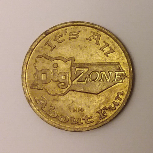 Piggly Wiggly Pig Zone Arcade Game Token 24mm | eBay