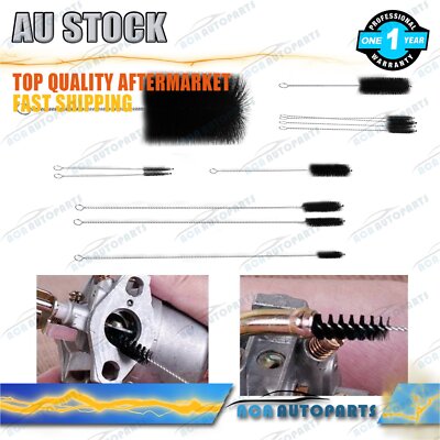 12PCS ENGINE CLEANING BRUSH KIT ENGINE OIL GALLERIES GUIDES CRANKS ...